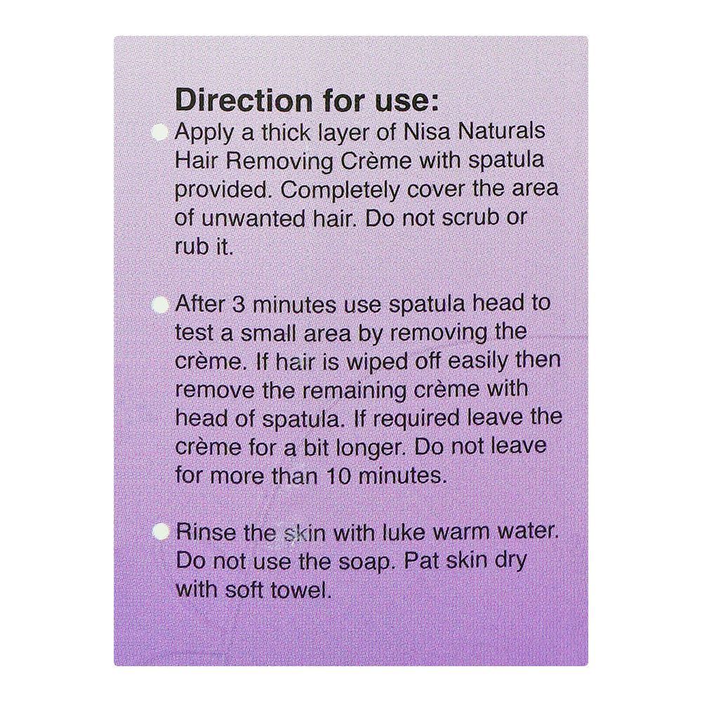 Buy Nisa Naturals Lavender Fragrance Fast & Easy Hair Removal Cream ...