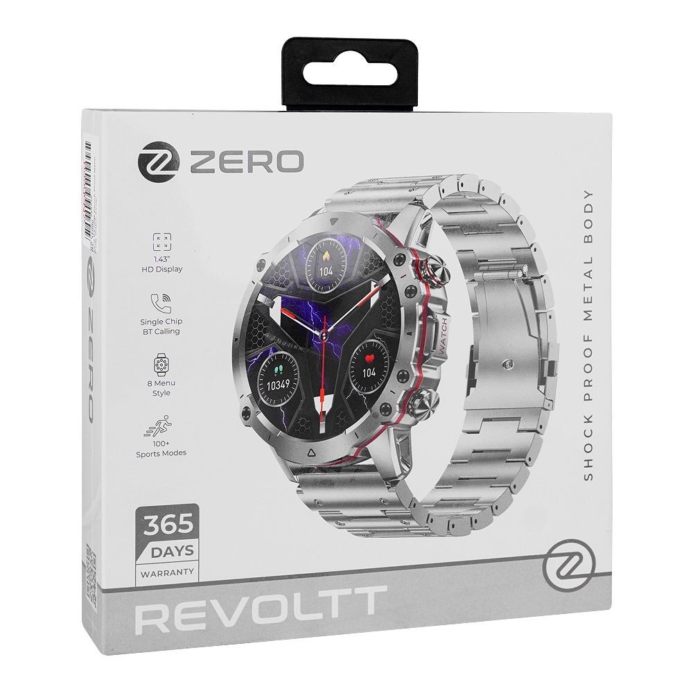 Purchase Zero Revoltt Shock Proof Metal Body Smart Watch, 1.43" Always ...
