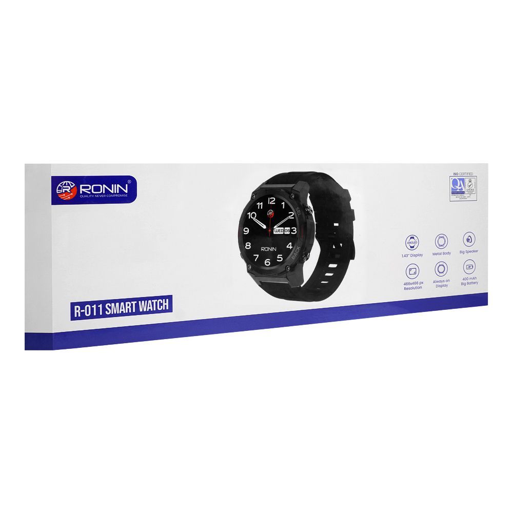 Buy Ronin R-011 Metal Body Smart Watch, 1.43" Always On Amoled Display ...
