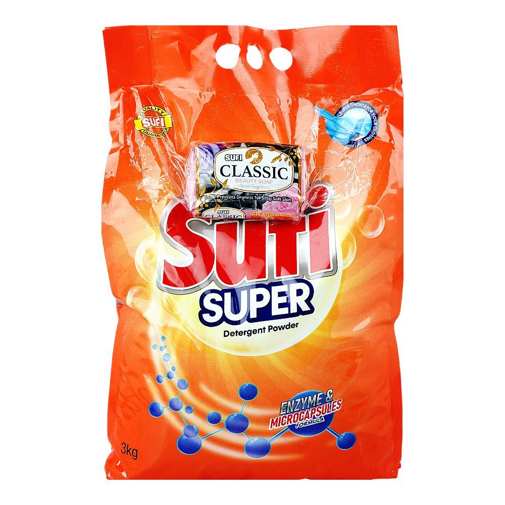 Sufi Super Detergent Powder, 3KG