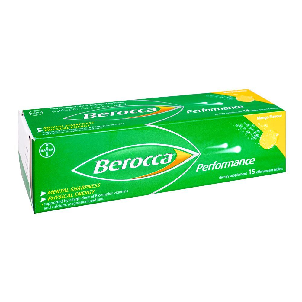 Purchase Berocca Performance Dietary Supplement, Mango Tablet, 15-Pack ...