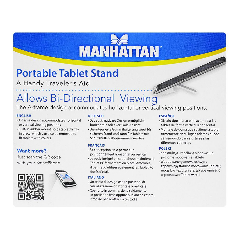 Order Manhattan Portable Tablet Stand, Mobile & Tablet Holder, White ...