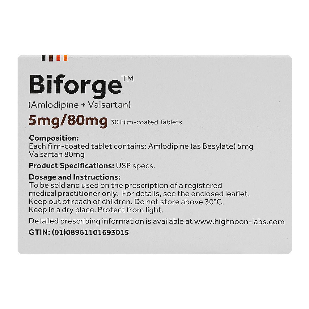 Biforge 5/80mg, Strip (10 Tablets)