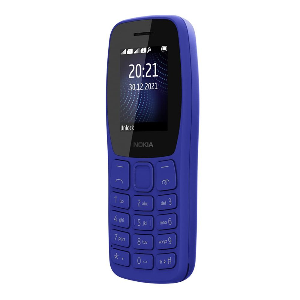 Purchase Nokia 105 (2023) Mobile Phone, Dual Sim, Classic Blue Online ...