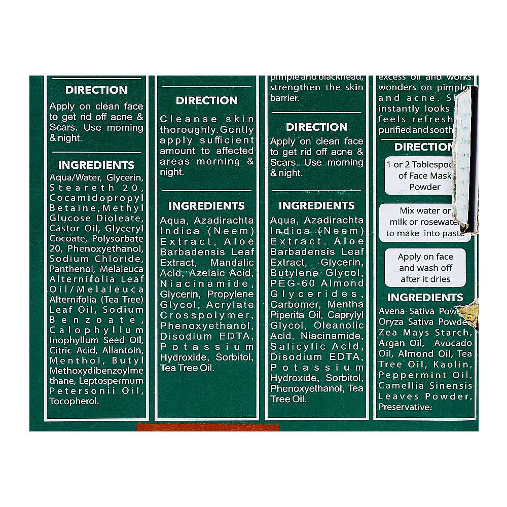 Purchase BNB Organic Tea Tree Acne Control Kit, Paraben And Sulphate ...