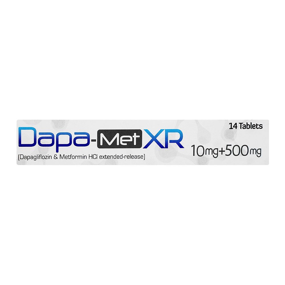 Dapa-Met XR Tablets 10mg+500mg, Box (14 Tablets)
