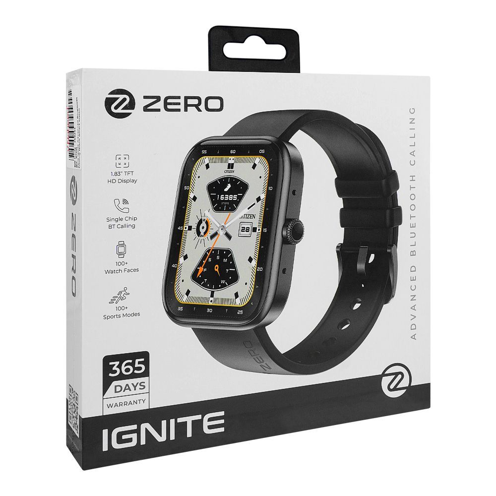 Buy Zero Ignite Advanced Bluetooth Calling, 1.83" TFT HD Display, Black ...