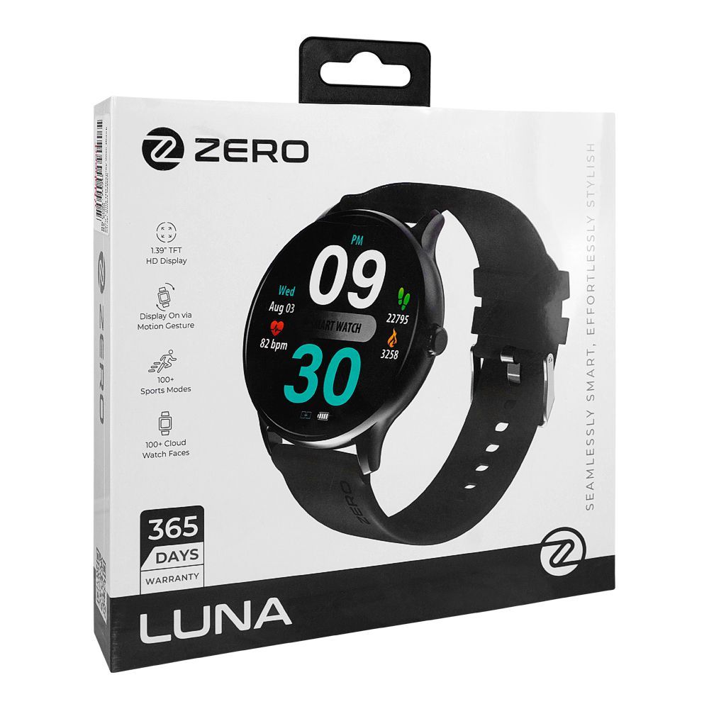 Purchase Zero Luna 1.39" HD Display, Metal Body, Black Strap, Smart ...