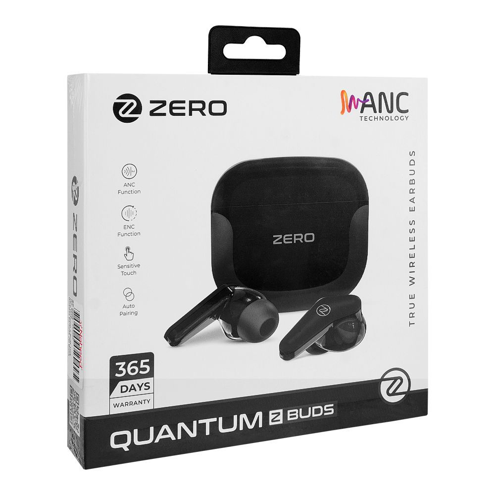 Order Zero Quantum Z Buds True Wireless Earbuds, Jet Black Online at ...