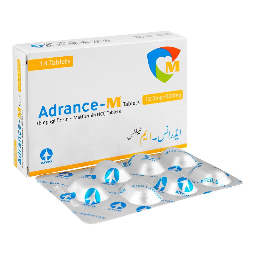 Adrance-M Tablets 12.5mg+500mg, Box (14 Tablets)