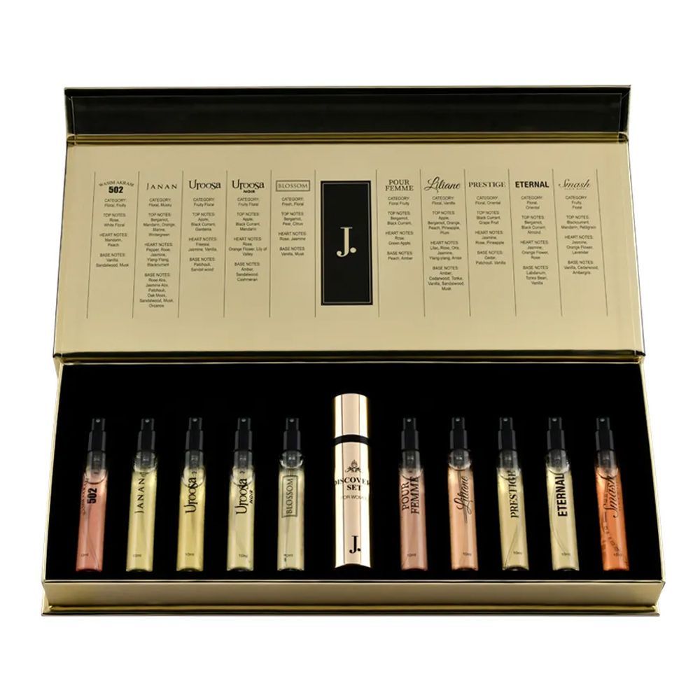 Buy Junaid Jamshed Discovery Set For Women, Each 10ml, 10-Pack Online ...