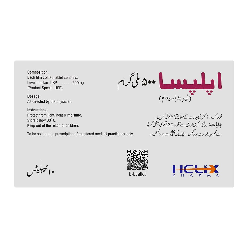 Eplipsa 500mg, Box (10 Tablets)