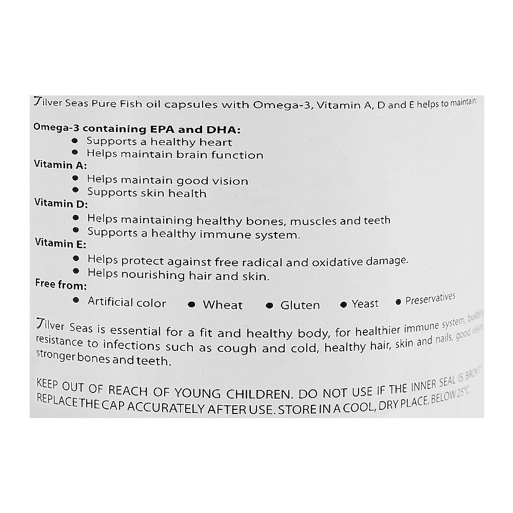 7Ilver Seas Pure Fish Oil, Bottle (30 Softgel Capsules)