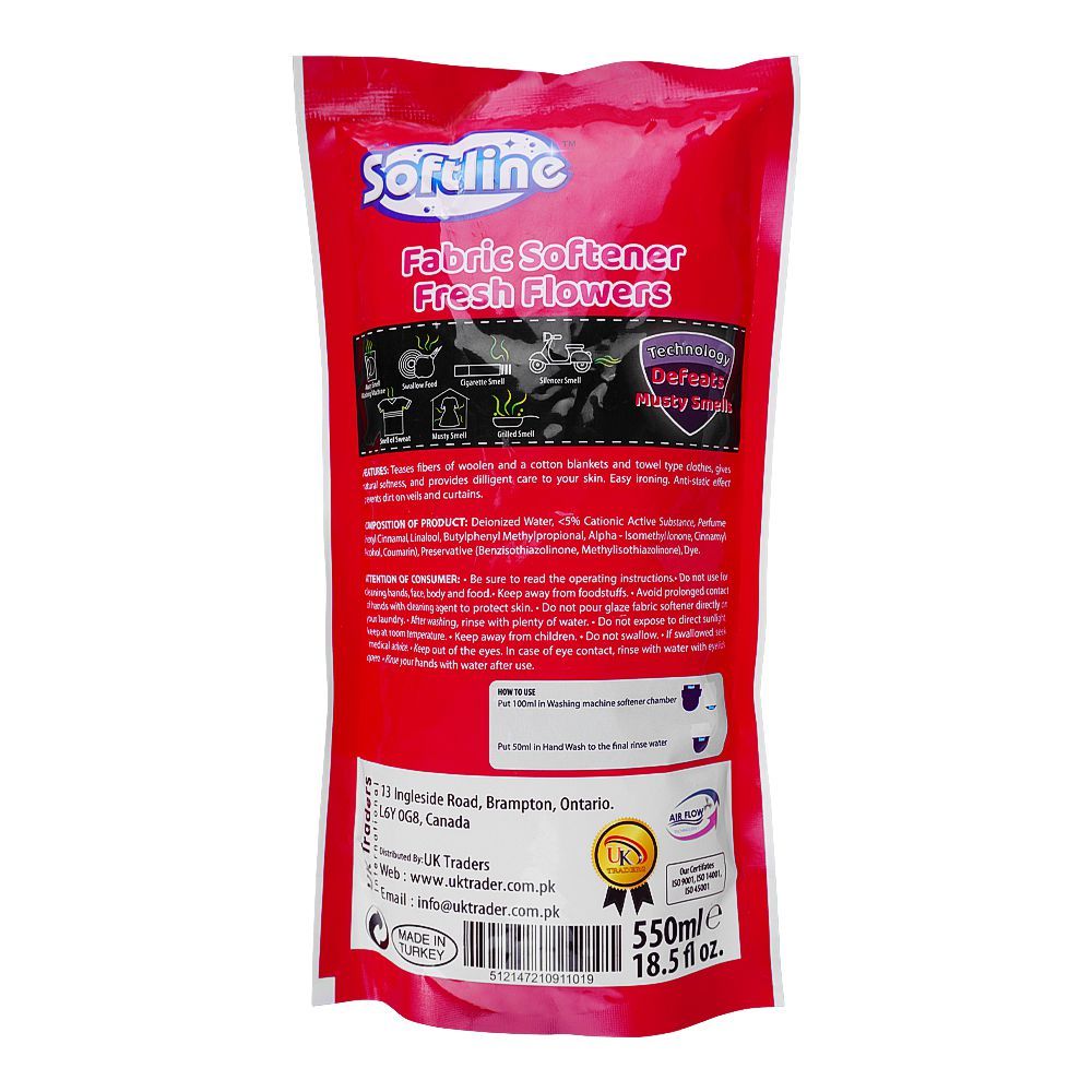 Order Softline Fabric Softner Fresh Flowers, Pink Pouch, 550ml Online ...