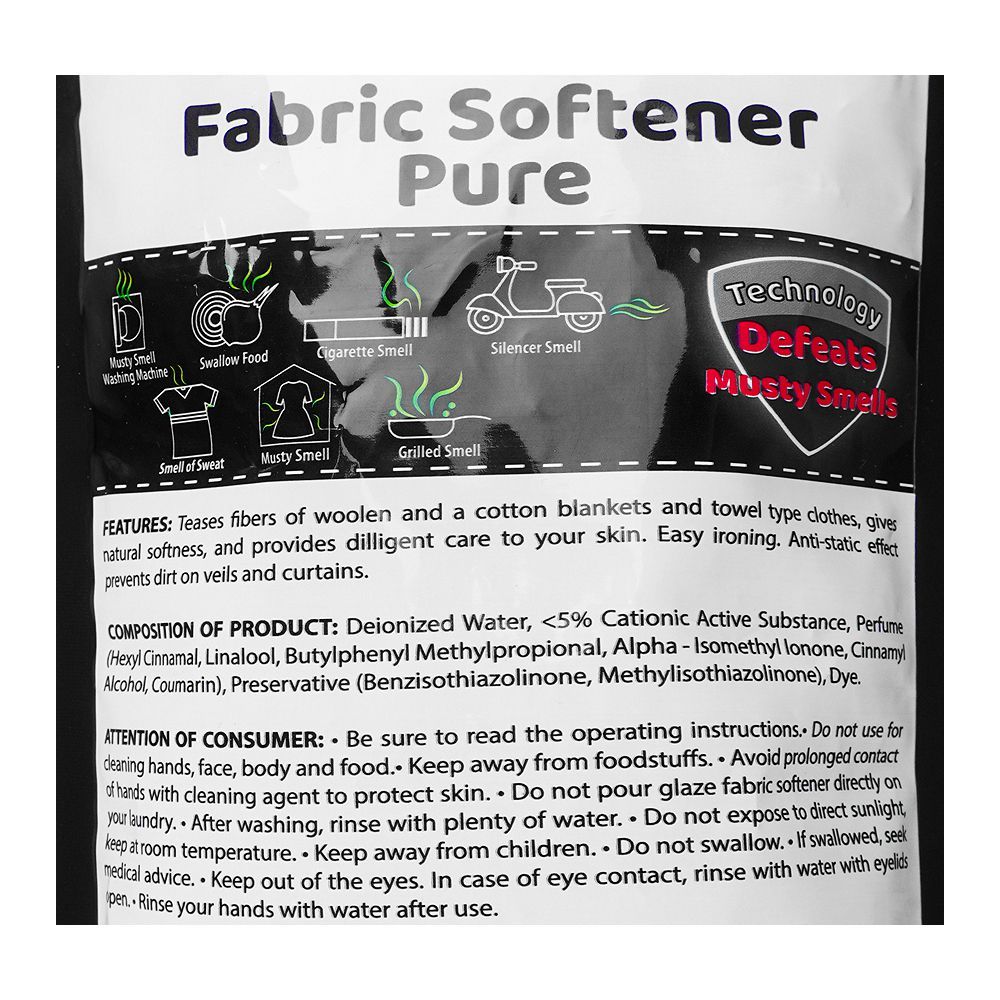 Buy Softline Fabric Softner Pure White, White Pouch, 550ml Online at ...