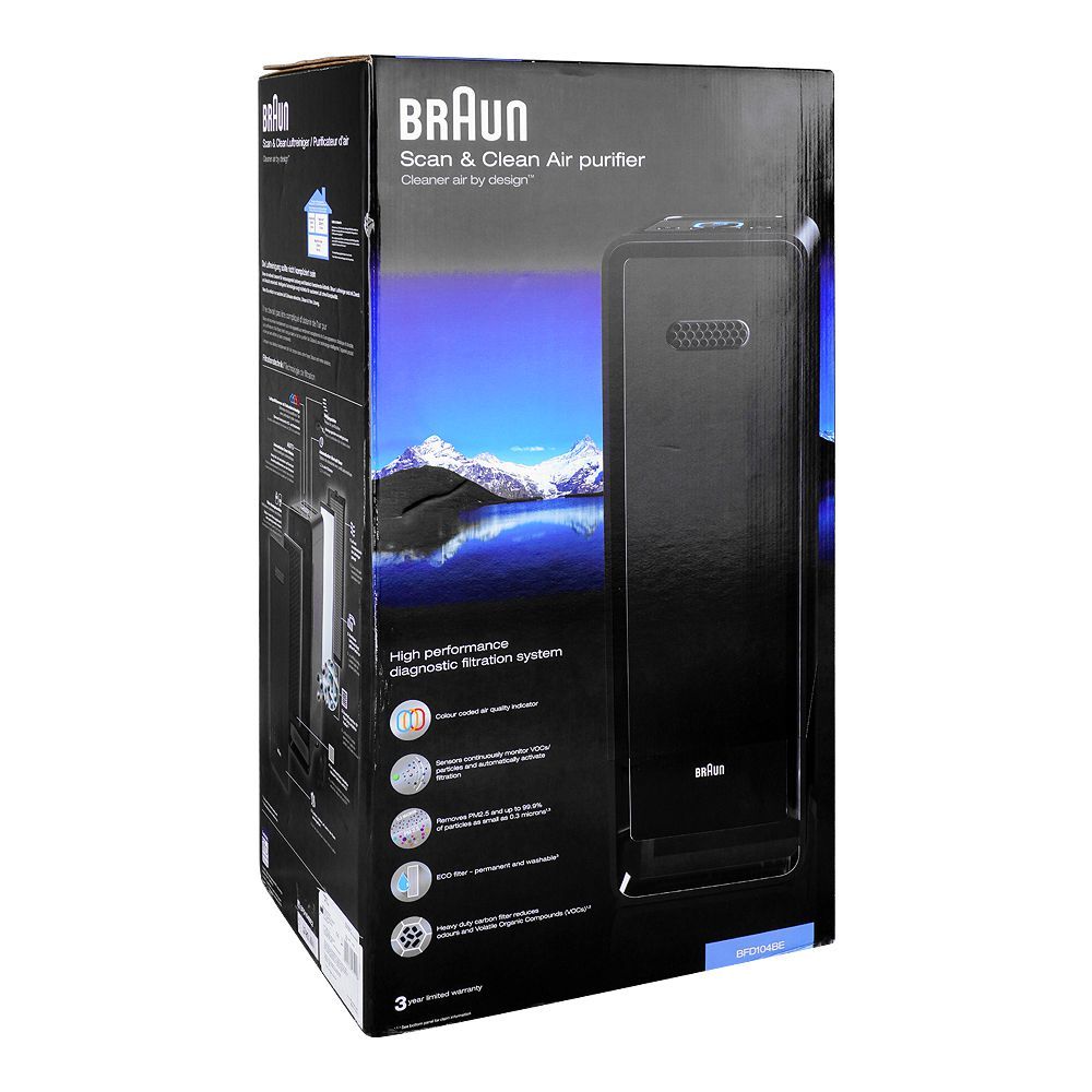 Purchase Braun Scan & Clean Air Purifier, Rooms Up To 129m2, Triple ...