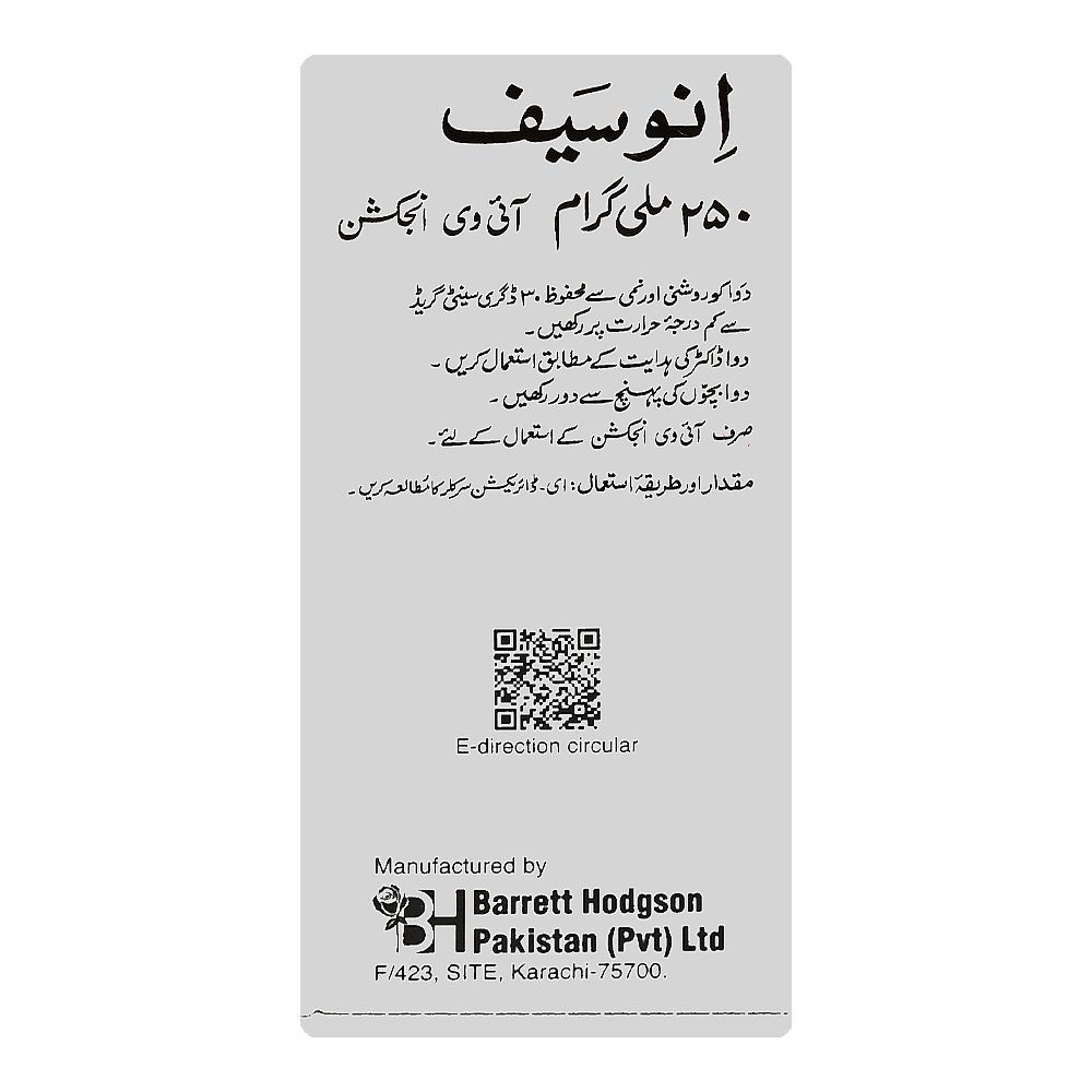 Inocef IV Injection 250mg, Box (1 Injection)