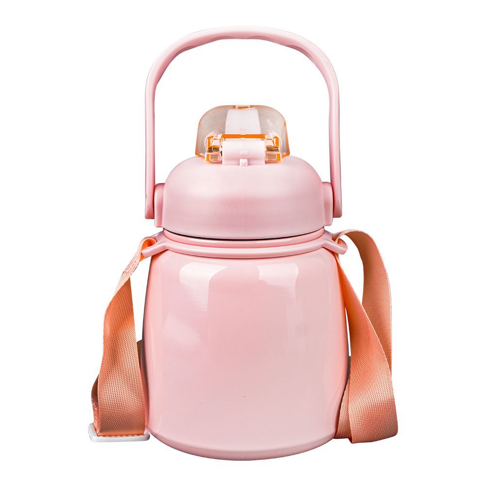 Order Hande Pot Plastic Thermos With Strap, 650ml Capacity, Pink ...