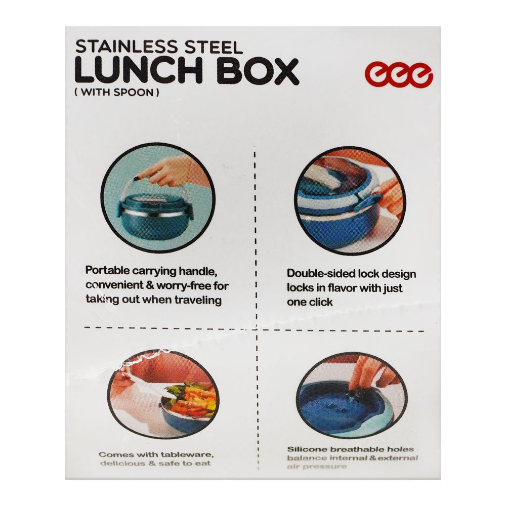 Order Homeatic Stainless Steel Lunch Box With Spoon, Single Compartment ...