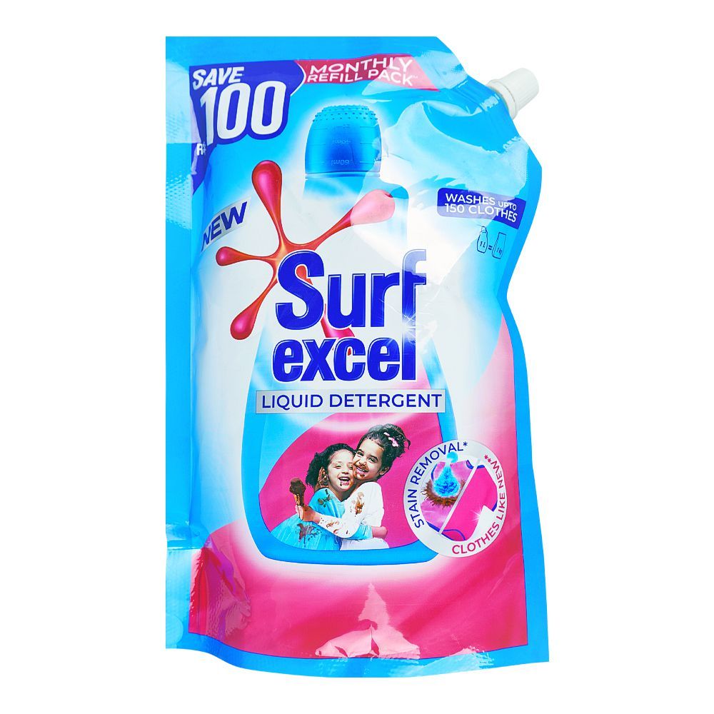 Order Surf Excel Liquid Detergent Refill Pack Pouch, Washed Upto 150 Clothes, 1 Liter Online at ...