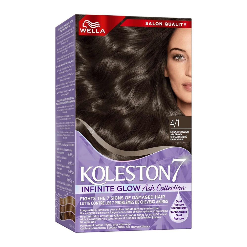Wella Koleston Supreme Hair Color, Infinite Glow Ash 4/1 Enigmatic ...