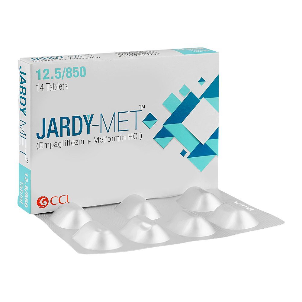 Jardy Met Tablets 12.5/850mg, Box (14 Tablets)