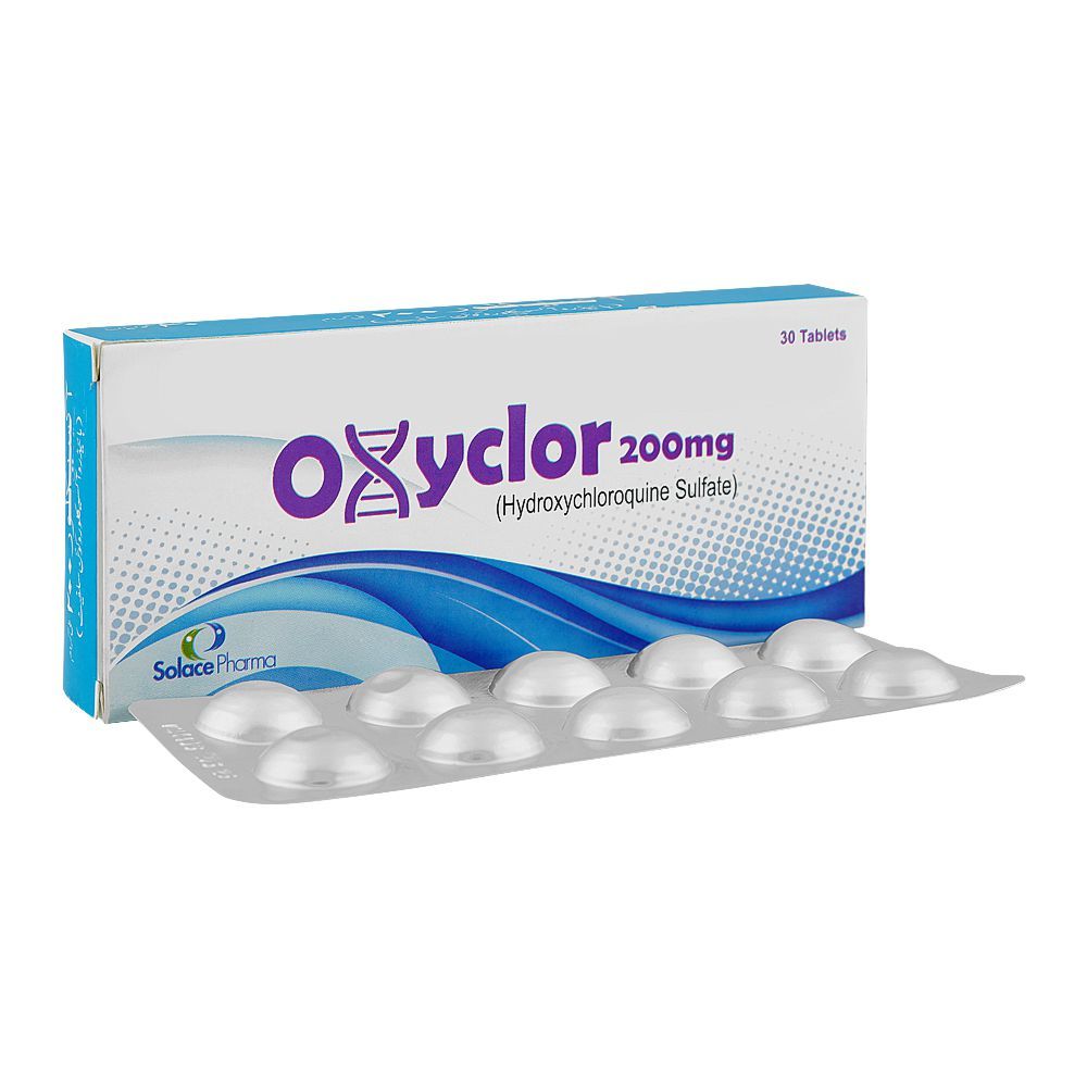 Oxyclor Tablets 200mg, Strip (10 Tablets)