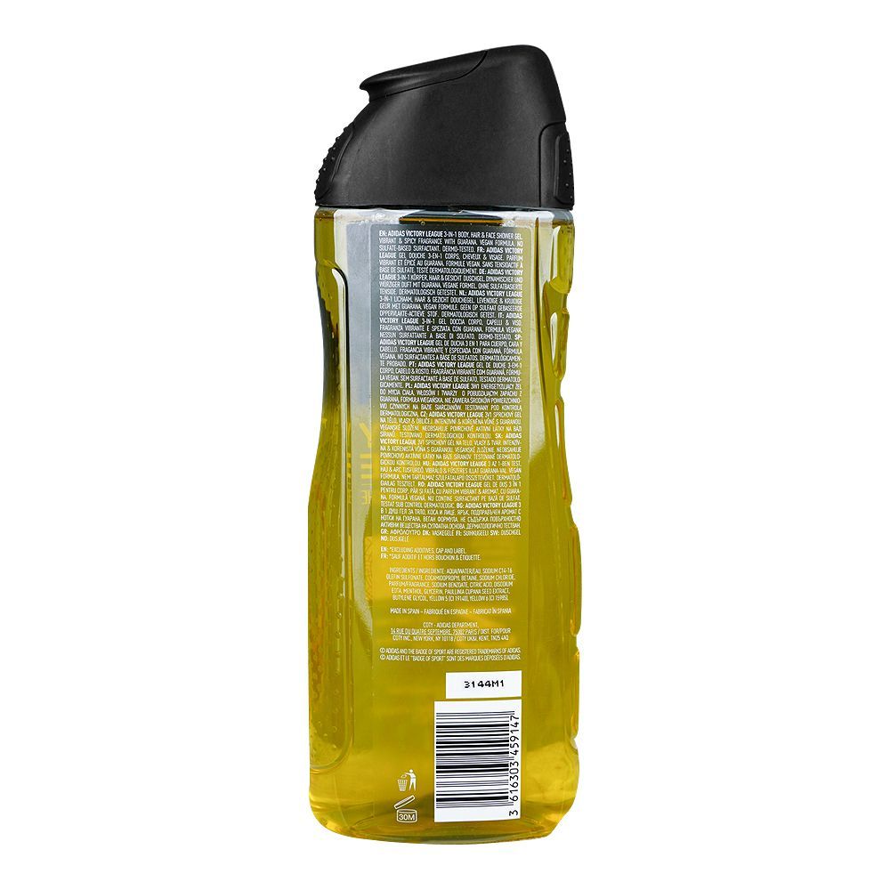 Buy Adidas Victory League Vibrant & Spicy With Guarana 3in1 Body, Hair ...