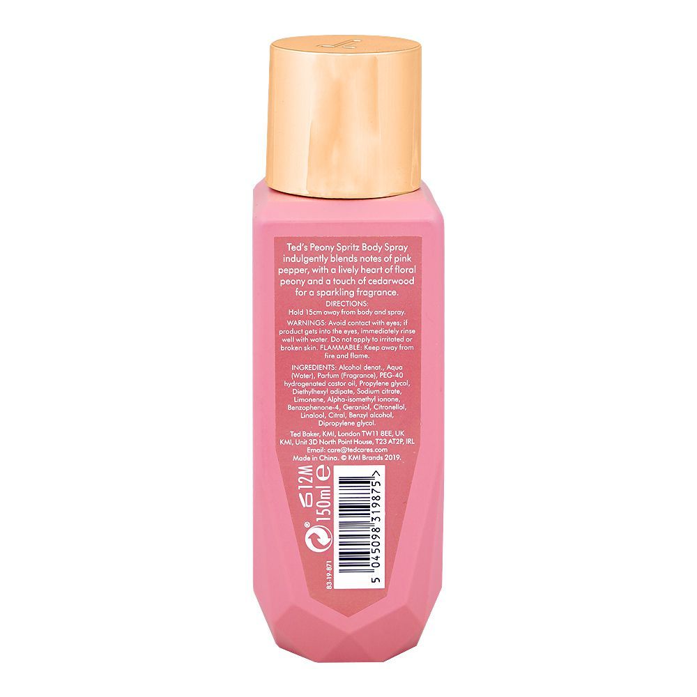 Order Ted Baker London Peony Spritz Body Spray, For Women, 150ml Online ...