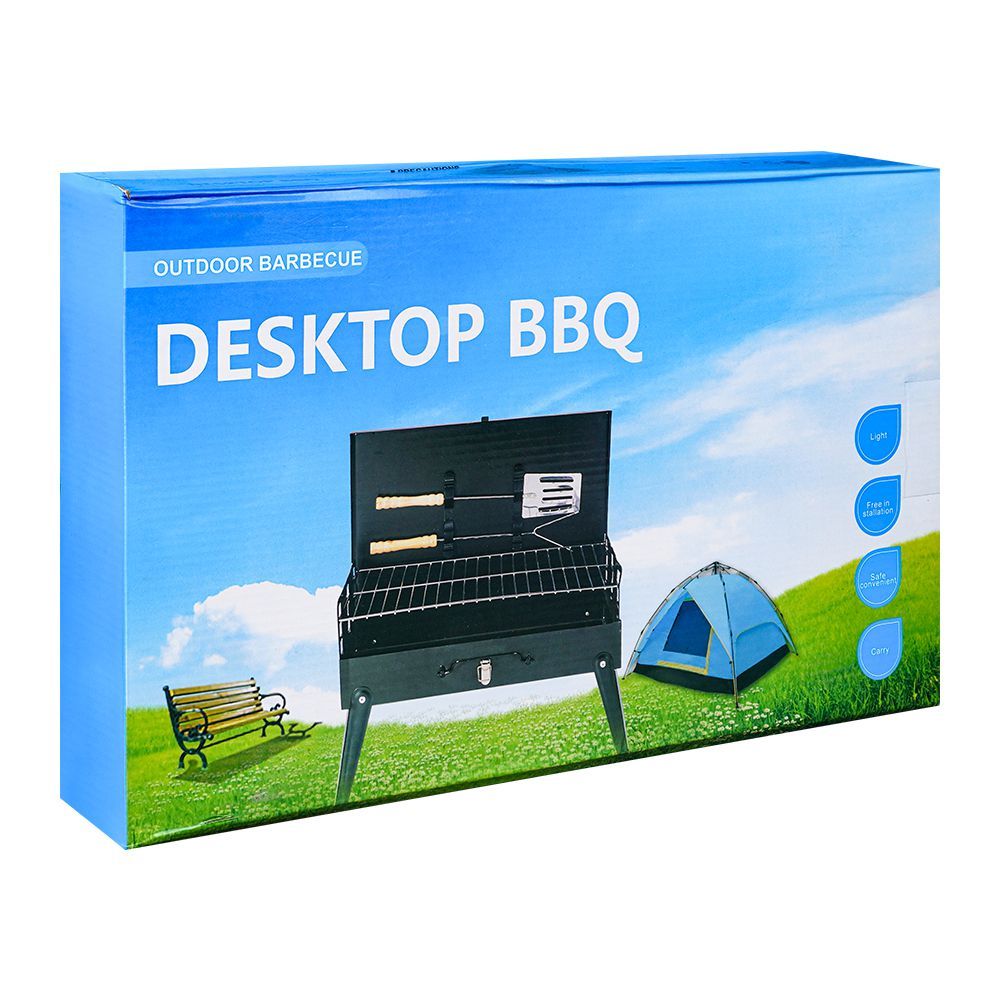 Buy AJF Outdoor Desktop Barbecue/BBQ Grill With Stand, Easy To Carry ...