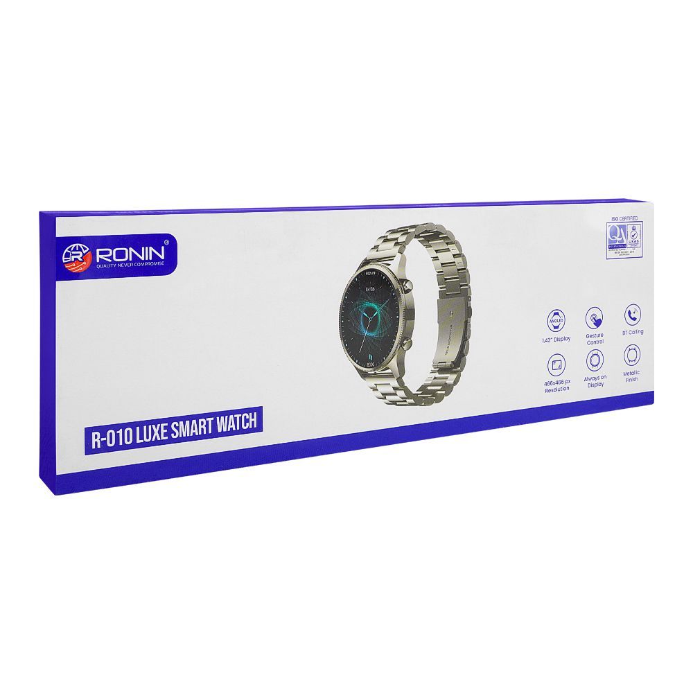 Buy Ronin R-010 Luxe Smart Watch, 1.43" Always On Amoled Display ...