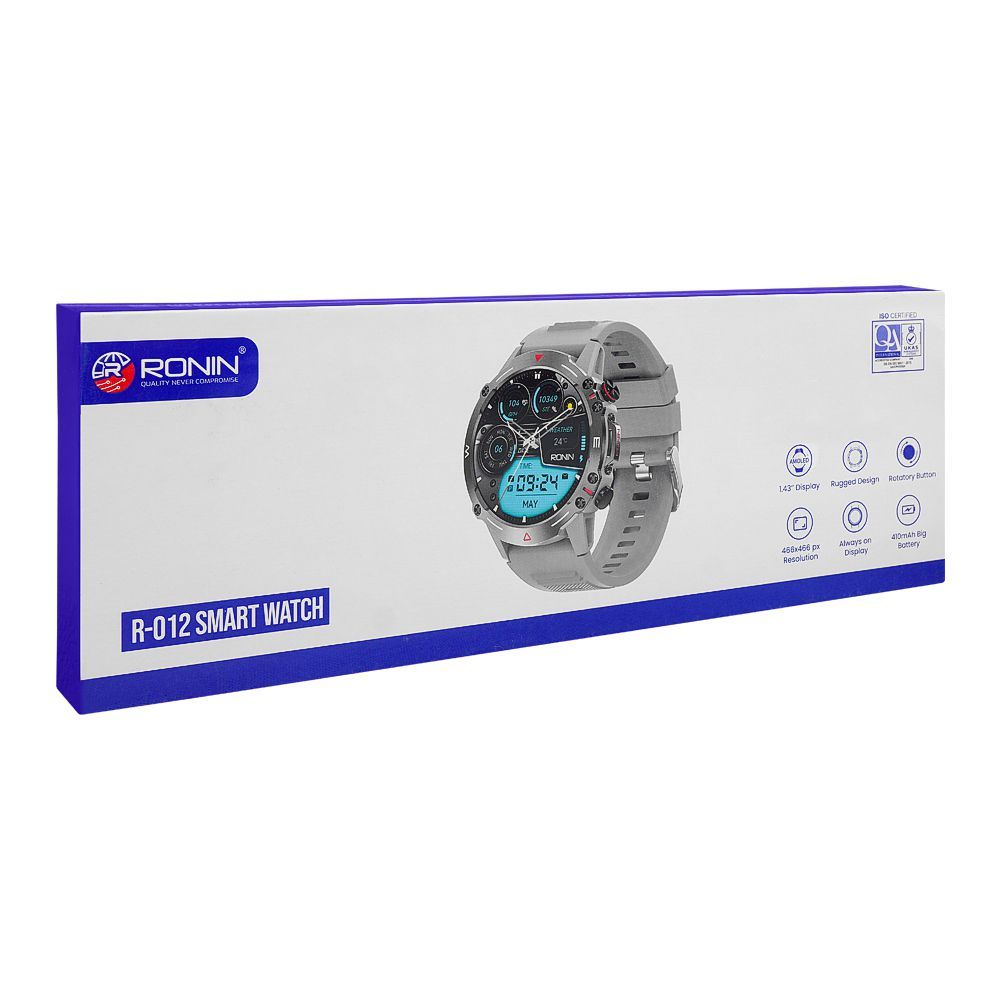 Buy Ronin R-012 Rugged Design Smart Watch, 1.43" Always On Amoled ...