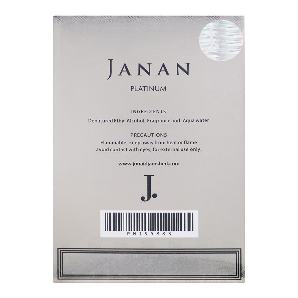 Purchase Junaid Jamshed J. Janan Platinum, Eau de Parfum, For Men, 200ml Online at Best Price in ...