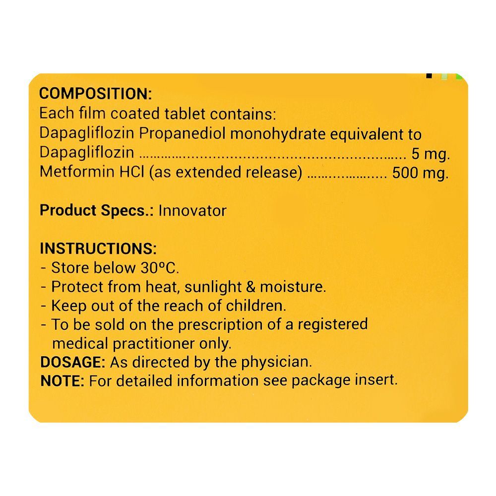 CCL Pharmaceuticals Xiga - Met Xr Tablet, 5/500mg, 14-Pack