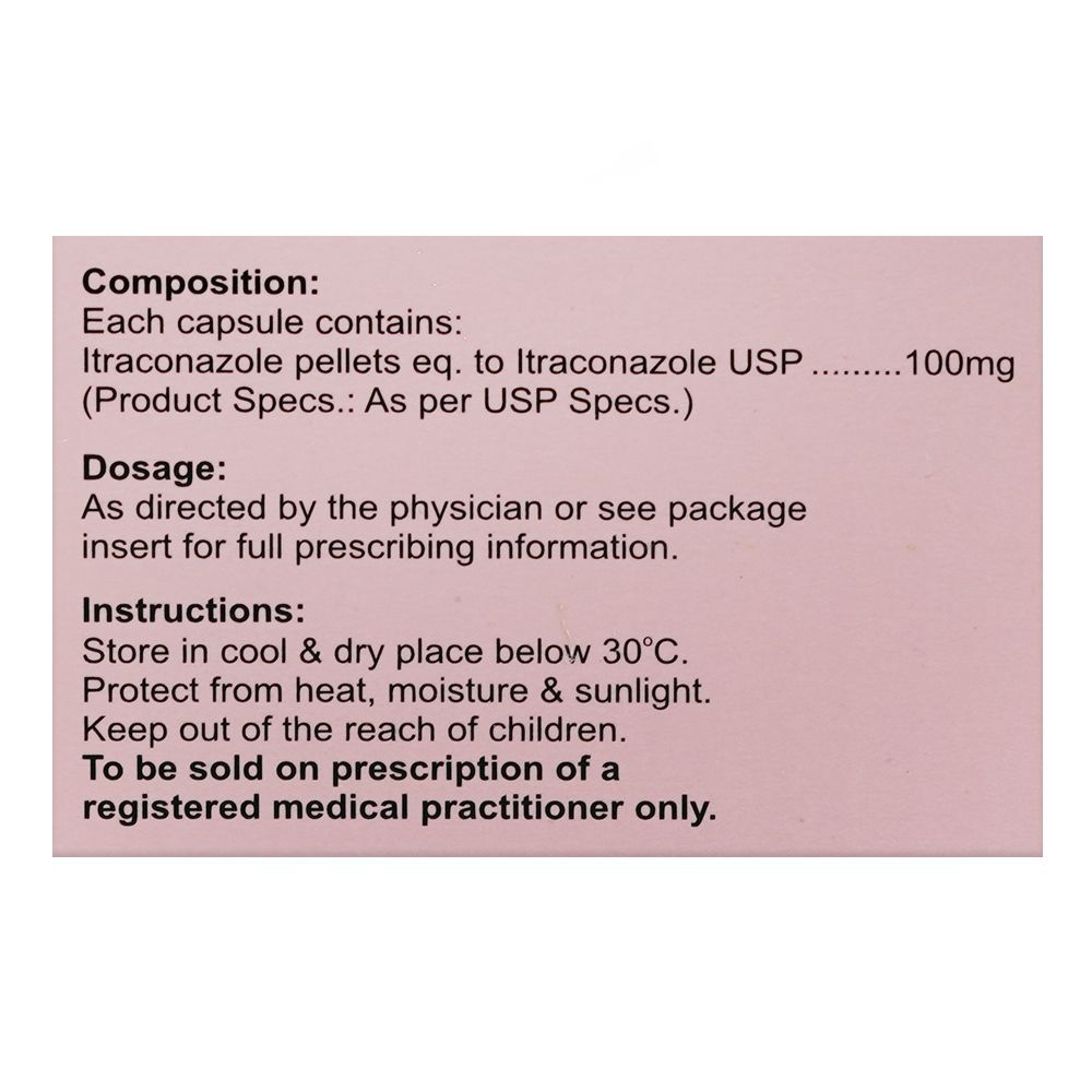 Itrazox 100mg Capsules, Box