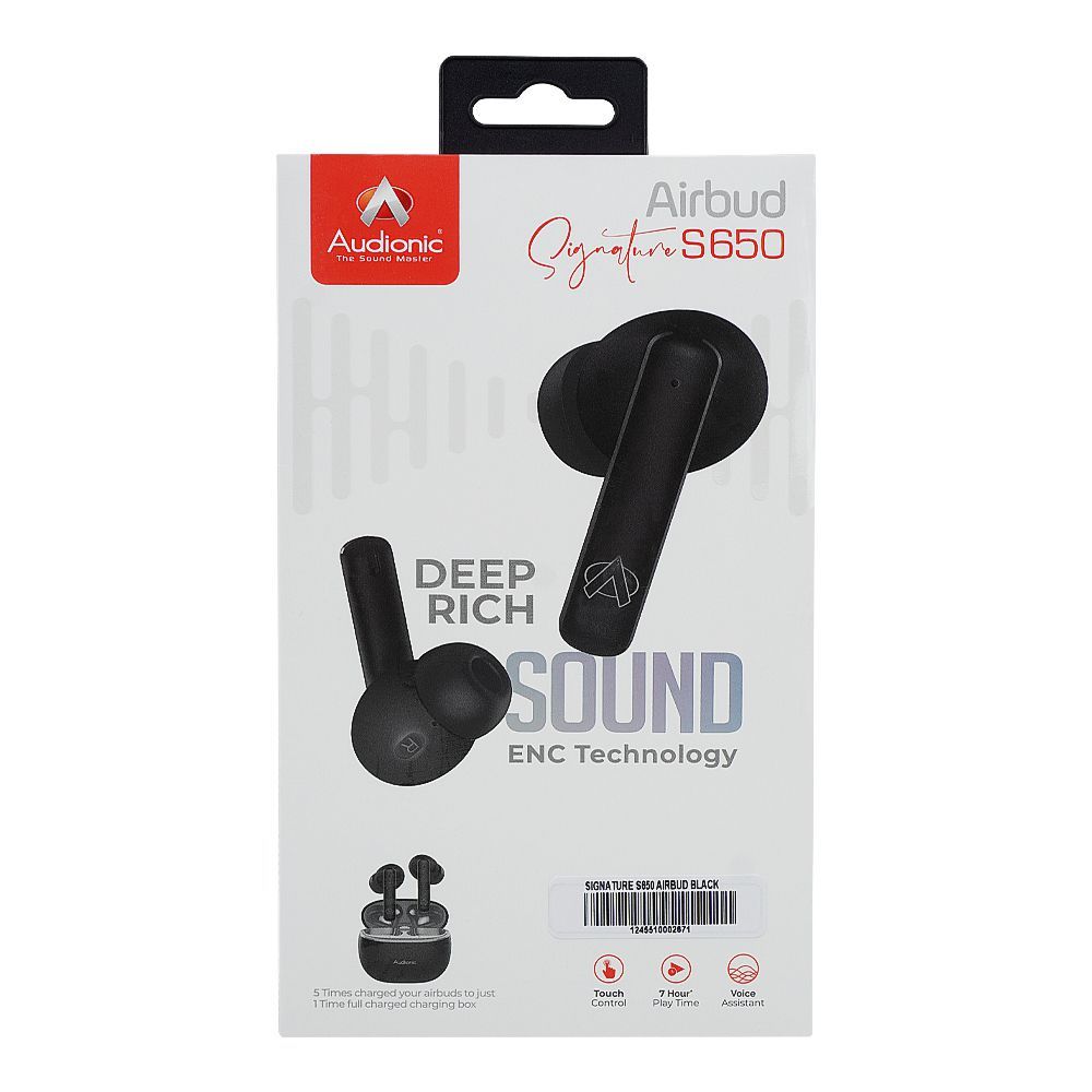 Buy Audionic Signature Earbuds, Quad Mic With ENC, Water Proof, 400mAh ...