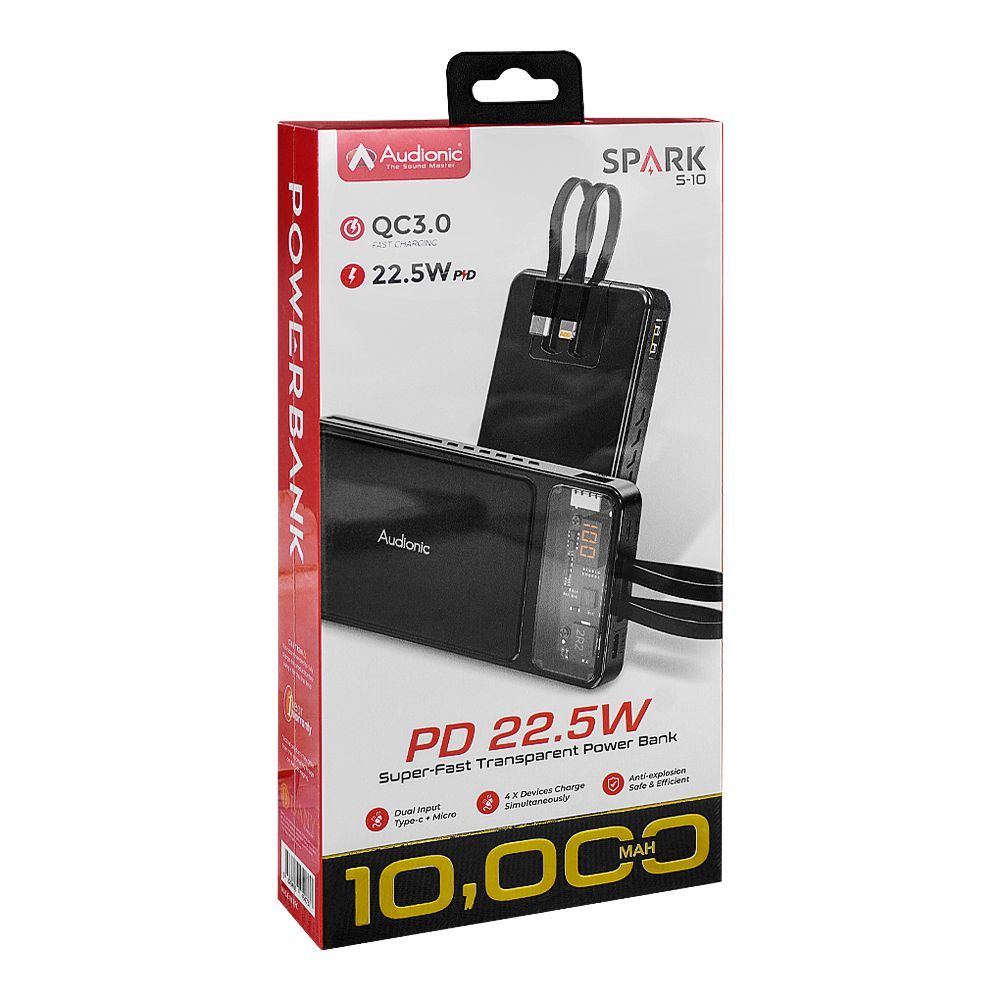 Purchase Audionic Spark PD 22.5W Super-Fast Transparent Power Bank ...