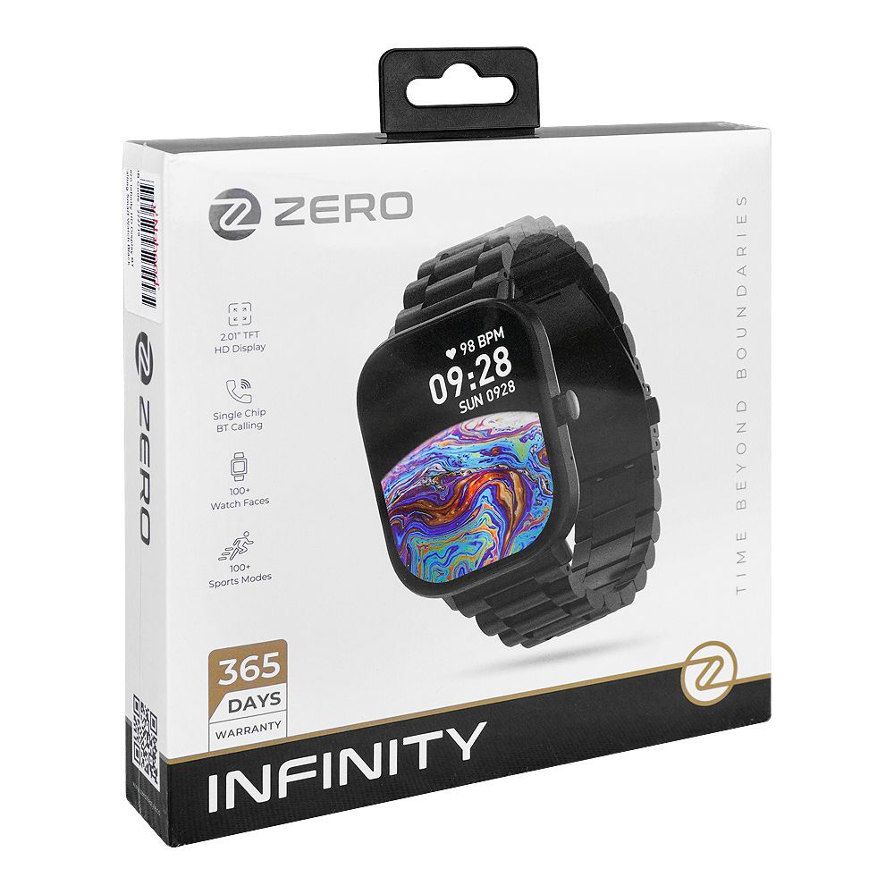 Buy Zero 2.01" TFT HD Display Infinity Smart Watch, BT Calling, 100 ...