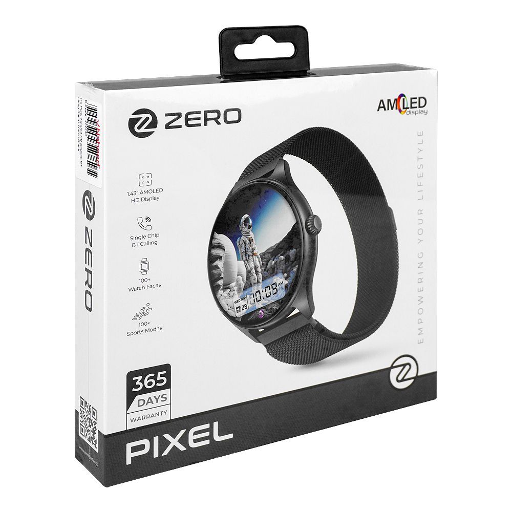 Buy Zero 1.43" Amoled HD Display Pixel Smart Watch, BT Calling, 100 ...