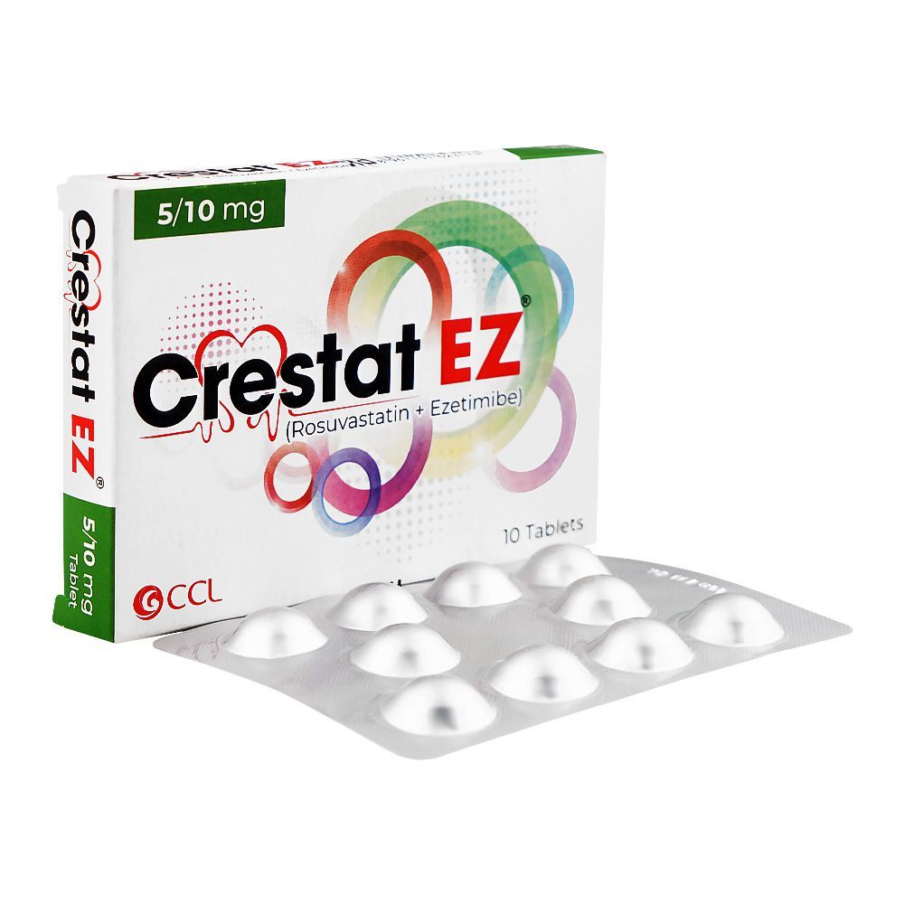 CCL Pharmaceuticals Crestat Ez Tablet, 5/10mg, 10-Pack
