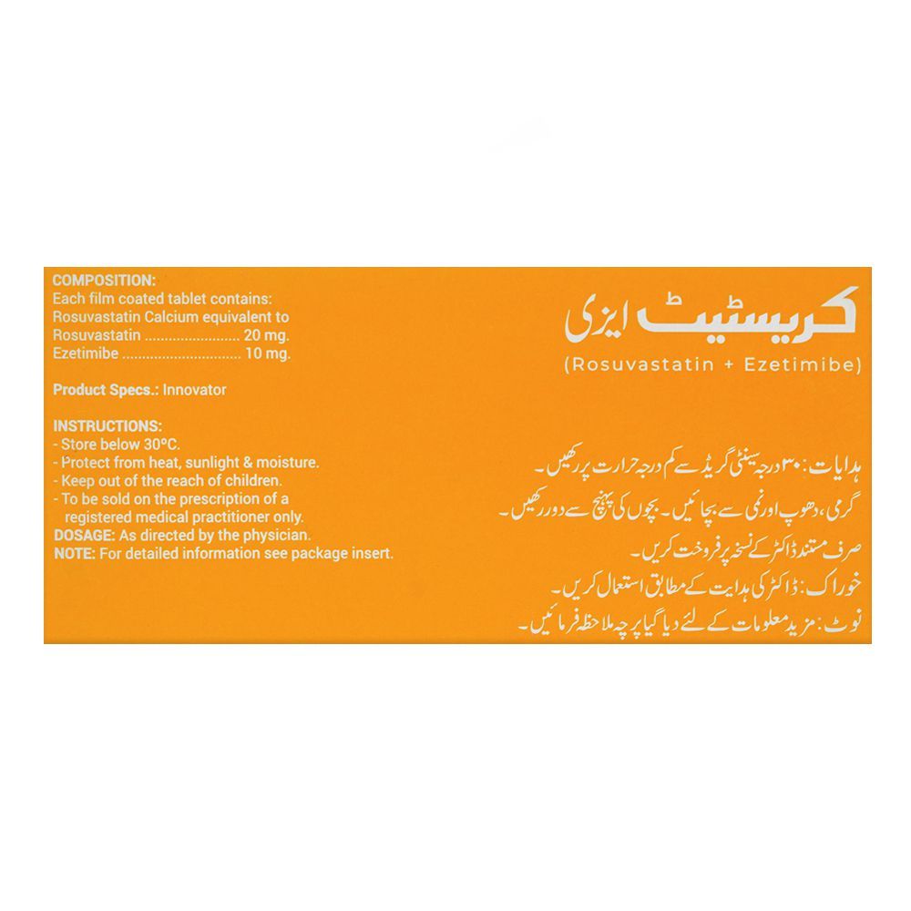 Crestat Ez 20/10mg Tablets, Box