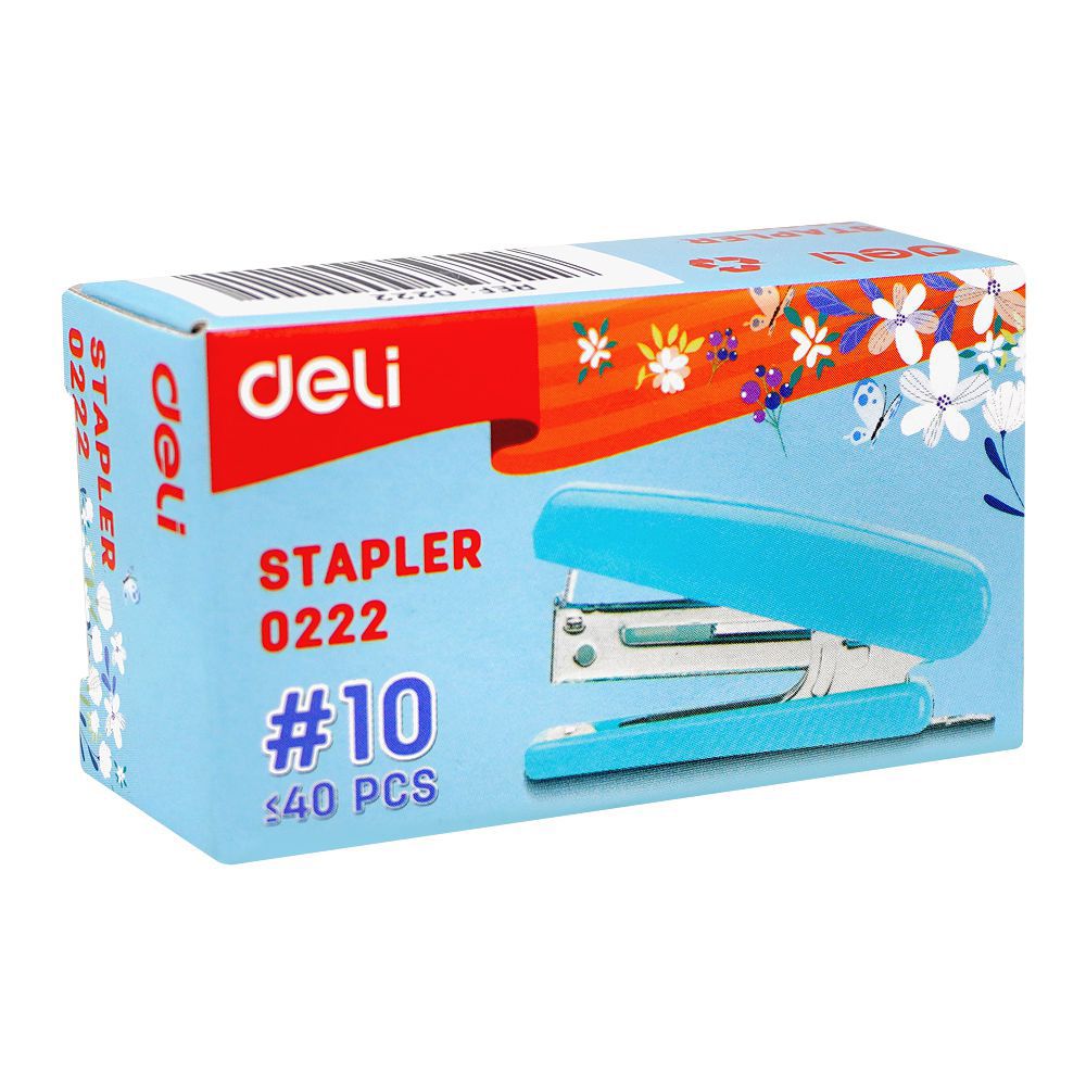 Purchase Deli Mini Stapler, No. 10 Staples, 40 Staple Capacity, Blue, E0303 Online at Special ...