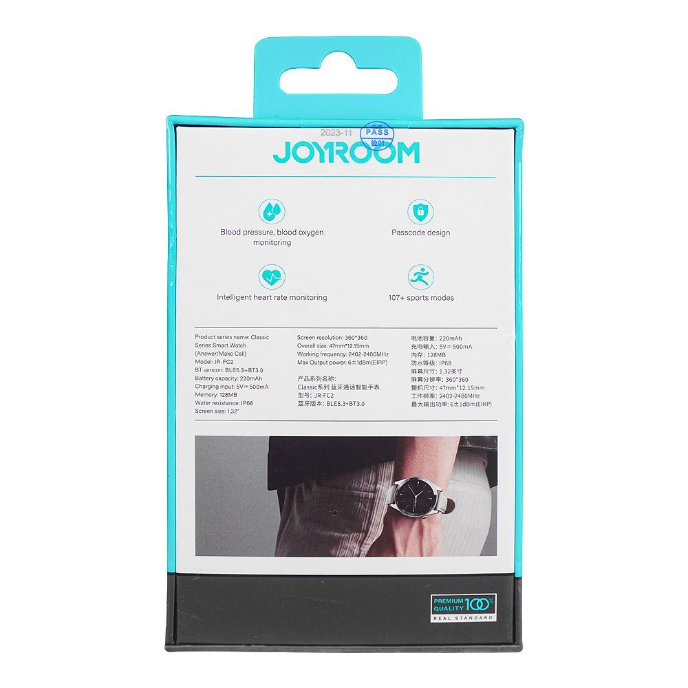 Purchase Joyroom Classic Series Smart Watch, Answer/Make Call, Champagne Gold, Water Resistance ...