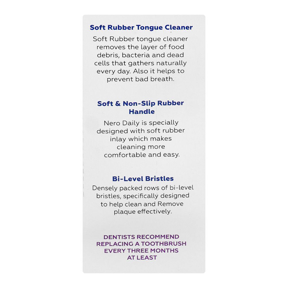 Buy Nero Daily Medium Toothbrush, Twin Pack, K-406 Online at Best Price ...