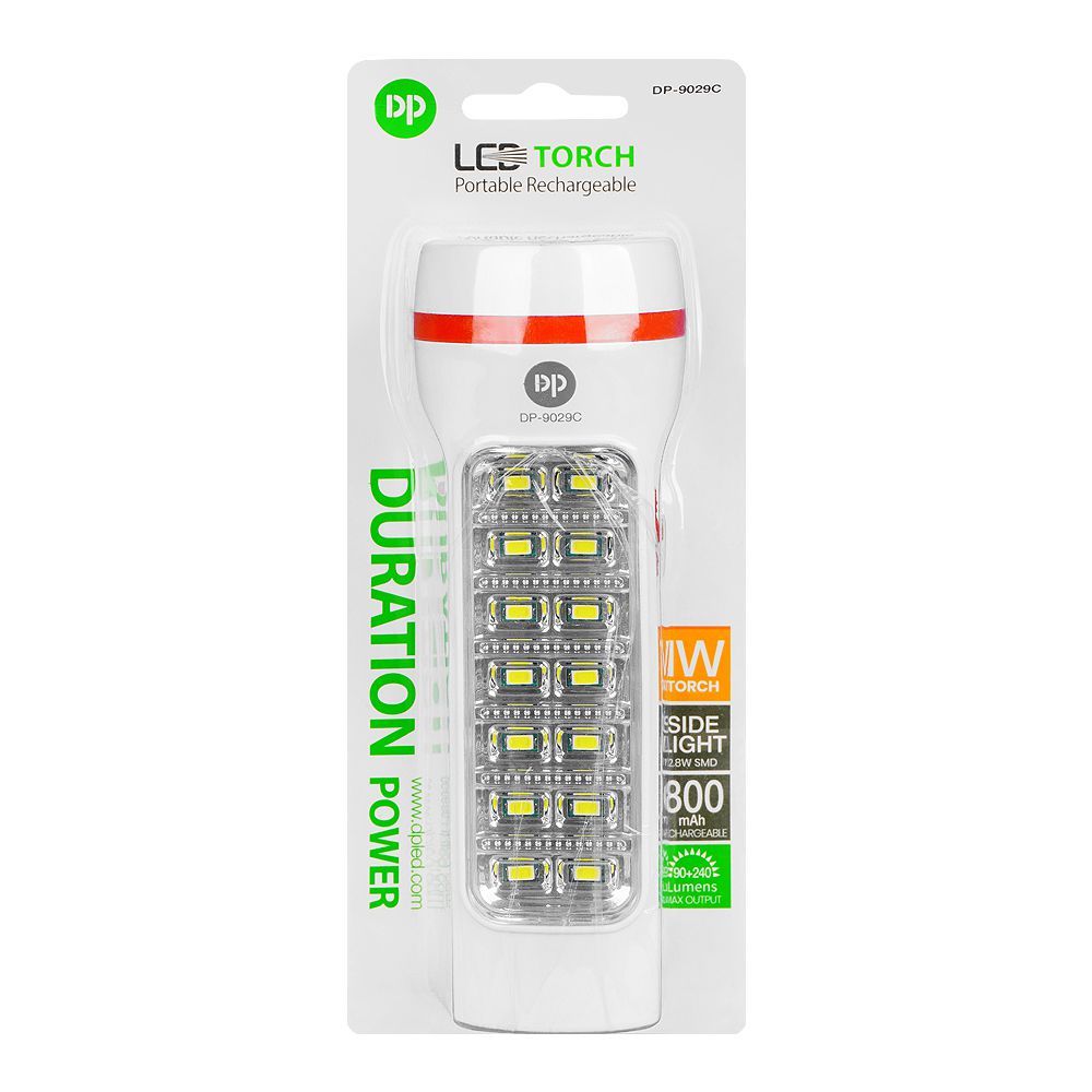 Buy DP LED Portable Rechargeable LED Torch Light, DP-9029 C Online at ...