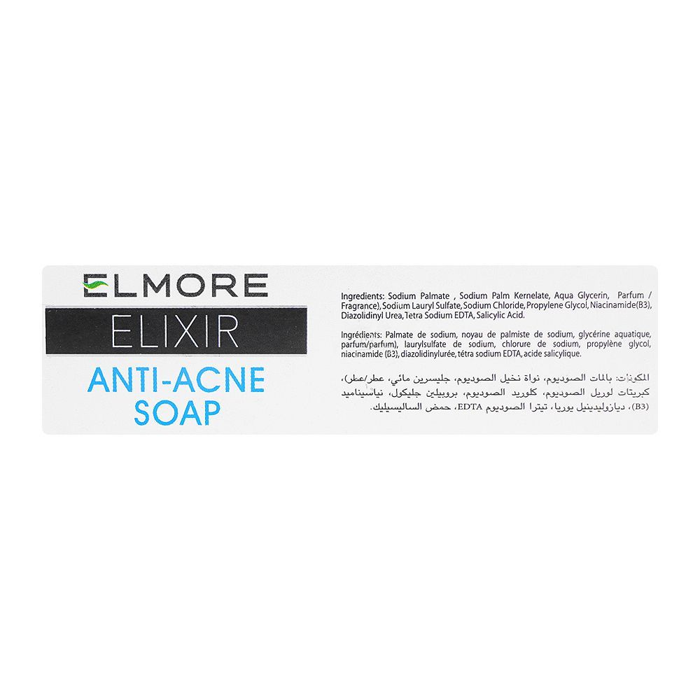 Order Elmore Elixir Anti-Acne Soap With Niacinamide & Salicylic Acid ...