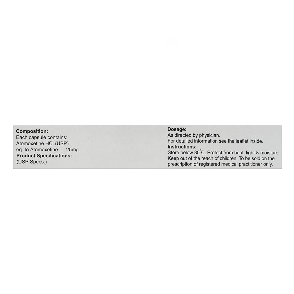 Attentra Capsules 25mg, Box (28 Capsules)