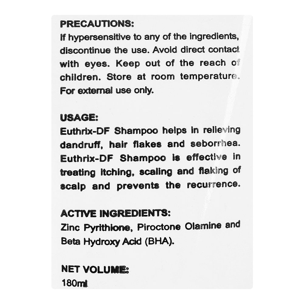 Order Euthrix-DF Anti Dandruff Shampoo with Conditioner, For Strong ...
