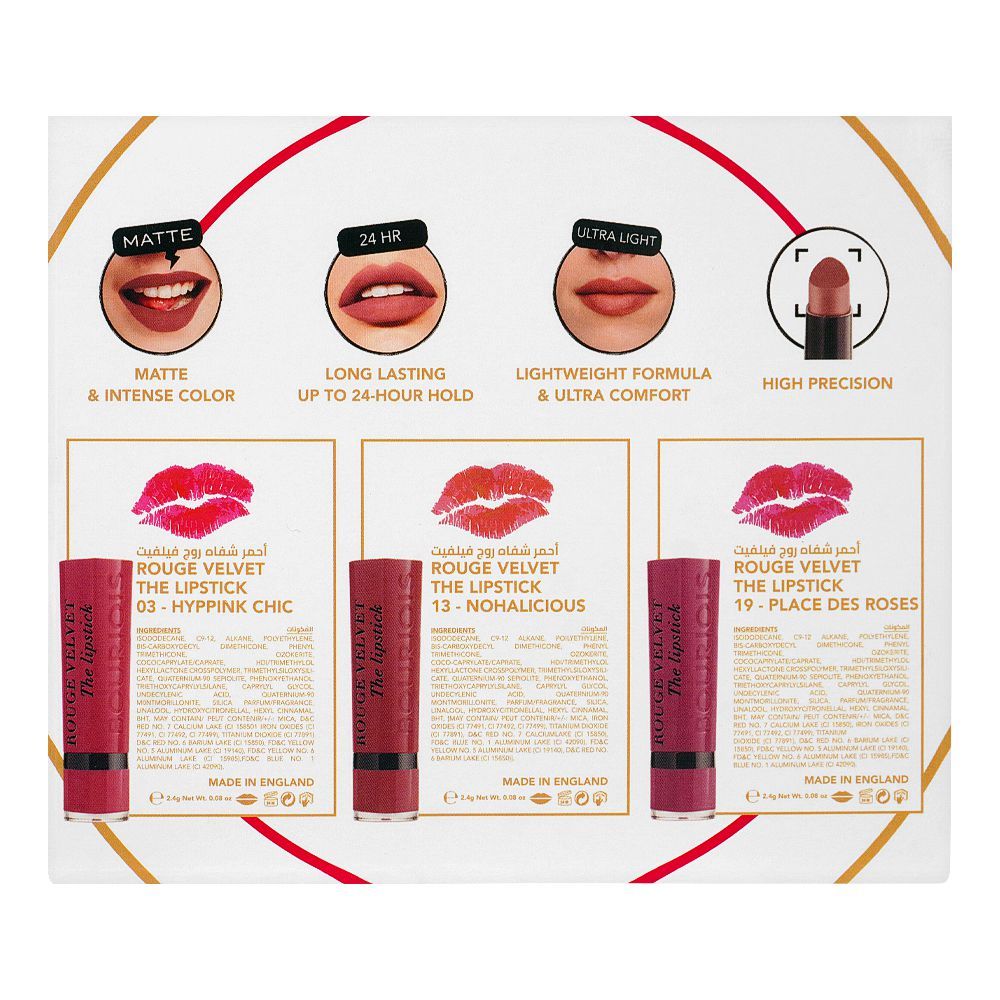 Purchase Bourjois Chic Gossip Lips Kit, 24 Hours Lasting, High ...