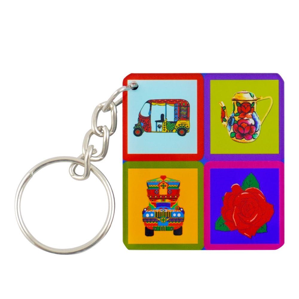 Star Shine Truck Art Rickshaw/Chainak/Truck Keychain